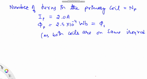 Two coils are wound on the same iron rod so that the flux generated by ...
