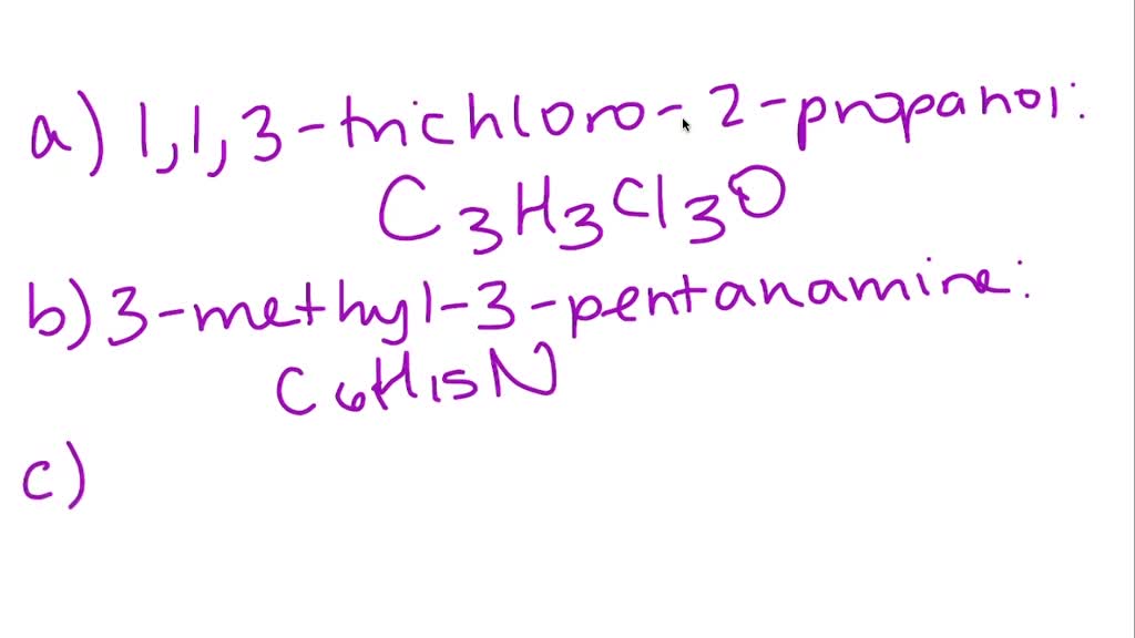 SOLVED:Write structural formulas for the most stable conformation of each of the following ...