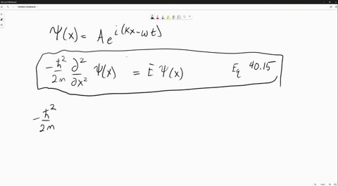 ⏩SOLVED:Show that the wave function ψ=A e^i(k x-ωθ) is a solution to ...