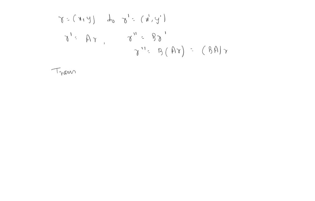 SOLVED:Consider the following transformations of the coordinate system: {t, r} EP{t, r},{t, r} P ...