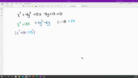 SOLVED:In Exercises 51–56, convert each equation to standard form by completing the square on x ...