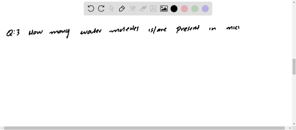 SOLVED:How many water molecule(s) is/are present in microcosmic salt?