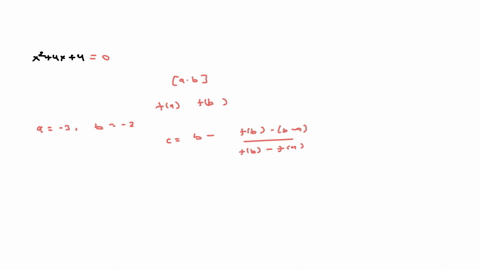 ⏩SOLVED:Compute the root of the equation x^2+4 x+4=0, by… | Numerade