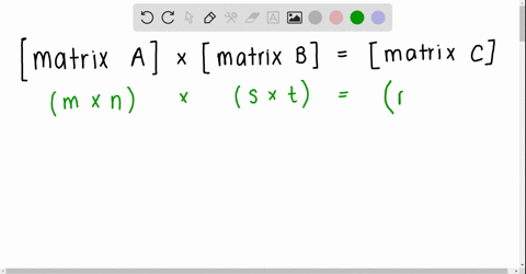SOLVED:Give two reasons why matrix multiplication is generally not commutative. Include several ...