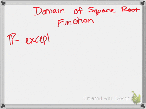 ⏩SOLVED:For the square root function, how would you use the interval ...