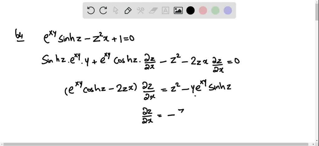 Calculate $\partial z / \partial x$ and $\partial z /… - SolvedLib