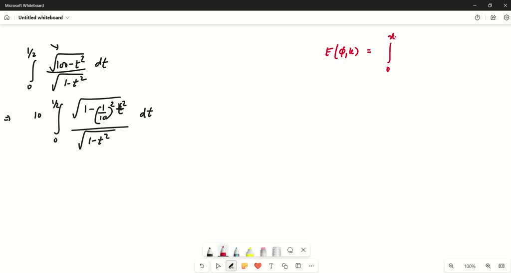 ⏩SOLVED:Identify each of the integrals as an elliptic integral (see ...