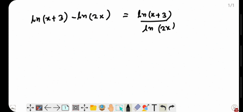 SOLVED:lnx-3[ln(x-5)+ln(x+5)]