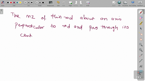 ⏩SOLVED:The moment of inertia of a thin uniform rod of mass M and ...