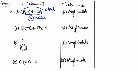 ⏩SOLVED:Match the structures of compounds given in Column I with the… | Numerade