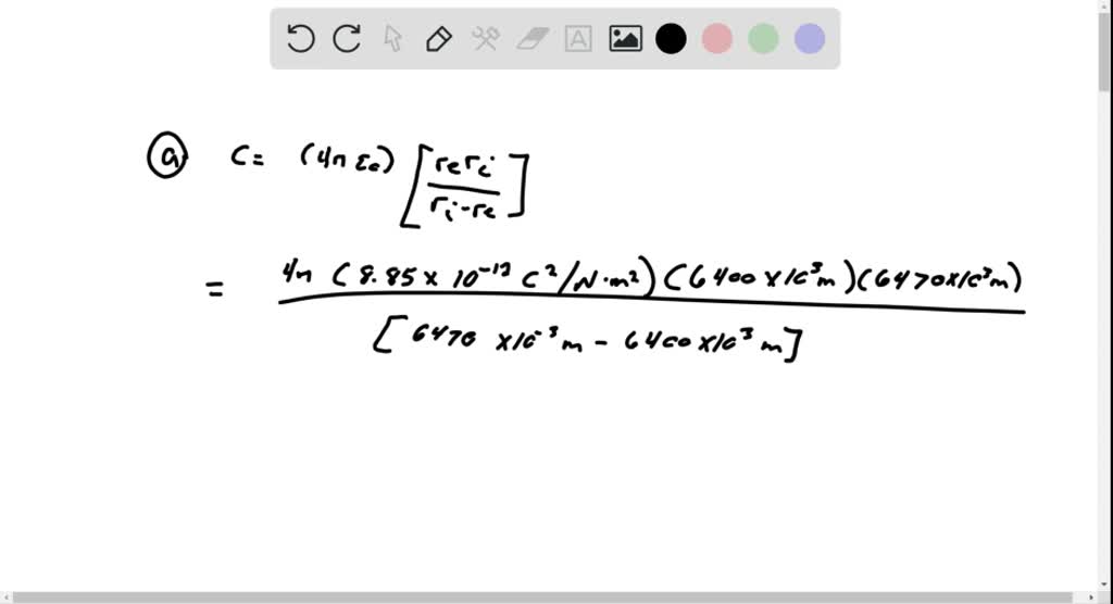 ⏩SOLVED:Earth-Ionosphere Capacitance. The earth can be con-sidered ...