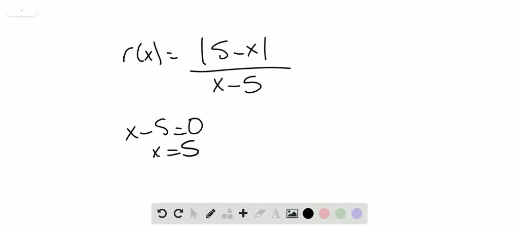SOLVED:Find all values x=a where the function is discontinuous. For each value of x, give the ...