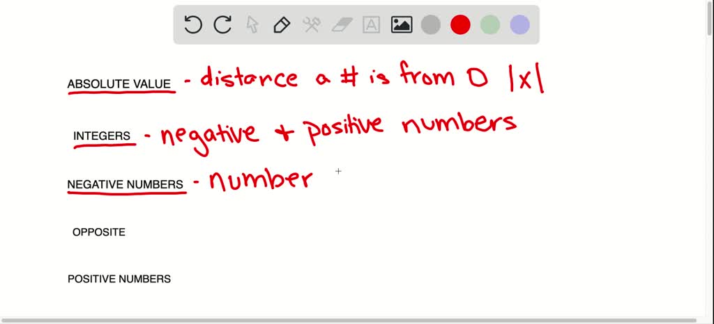 ⏩SOLVED:Define the key terms. a. Absolute value b. Integers c.… | Numerade