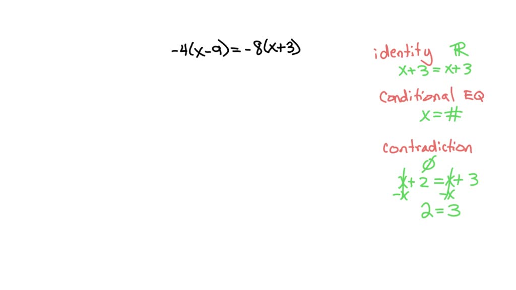 Solved Determine Whether Each Equation Is An Identity A Conditional Equation Or A