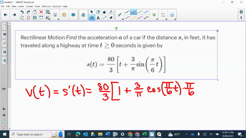 ⏩SOLVED:Rectilinear Motion Find the acceleration a of a car if the ...