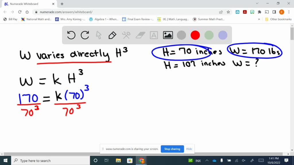 Use the four-step procedure for solving variation problems given on page 445 to solve Exercises ...
