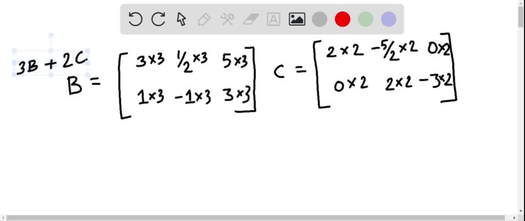SOLVED:Matrix Operations The matrices A, B, C, D, E, F, G and H are defined as follows. A=[ 2 -5 ...