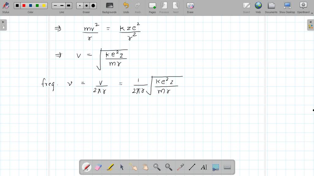 Solved If An Electron Is Moving Around A Nucleus Of Charge 2 E In A