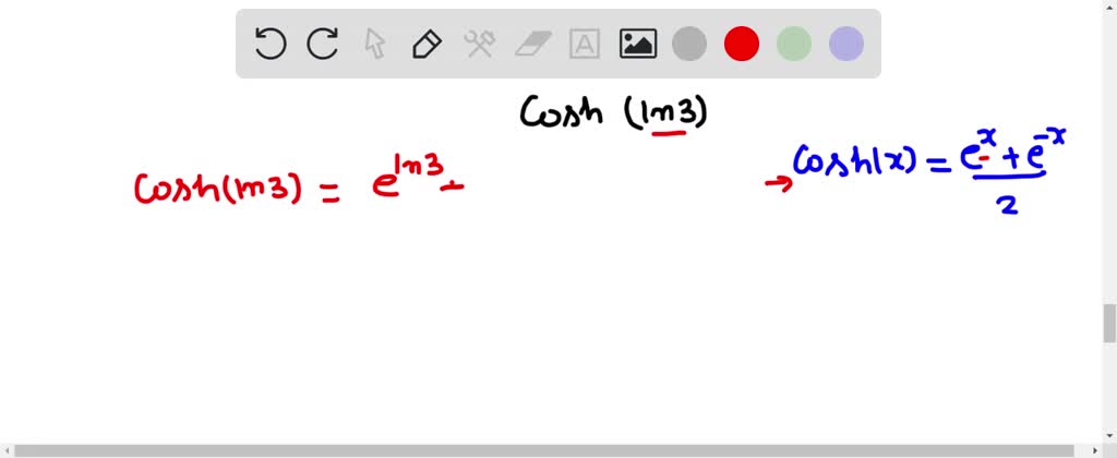 ⏩solved Find All Values Of Cosh Log2 Numerade
