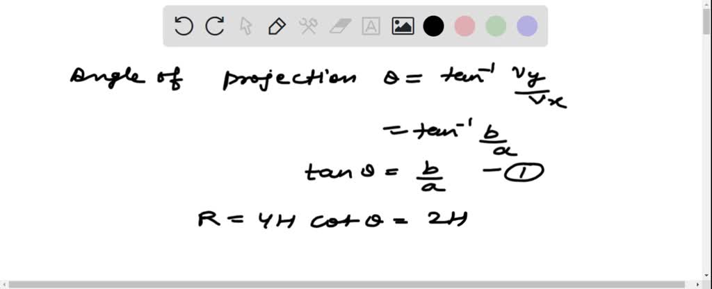 SOLVED:A projectile is thrown with an initial velocity of v=â ̂î+b̂ ̂ĵ ...