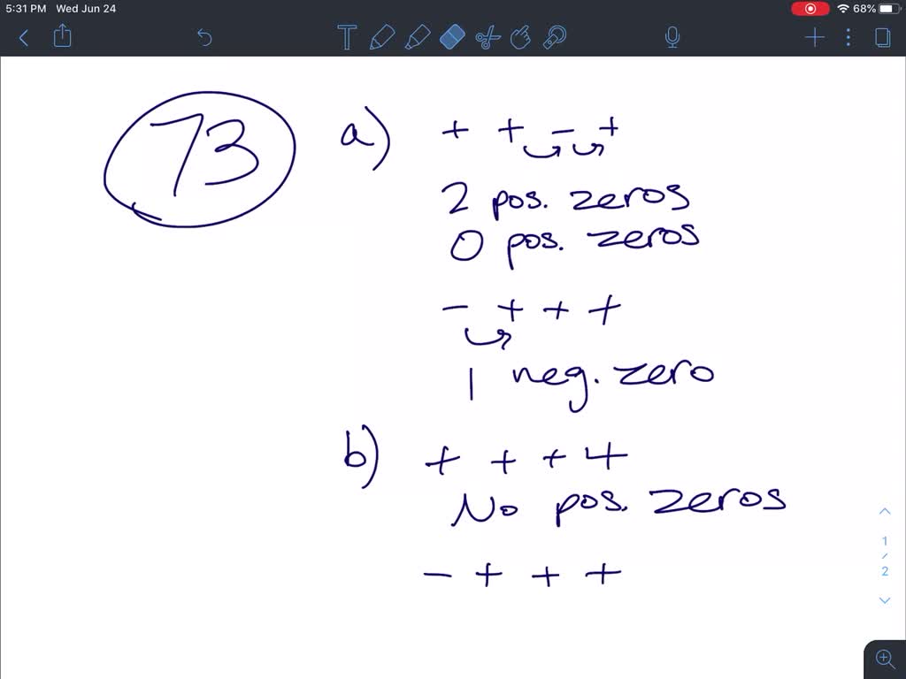 SOLVED:A classic theorem, Descartes' Rule of Signs, tells us about the ...