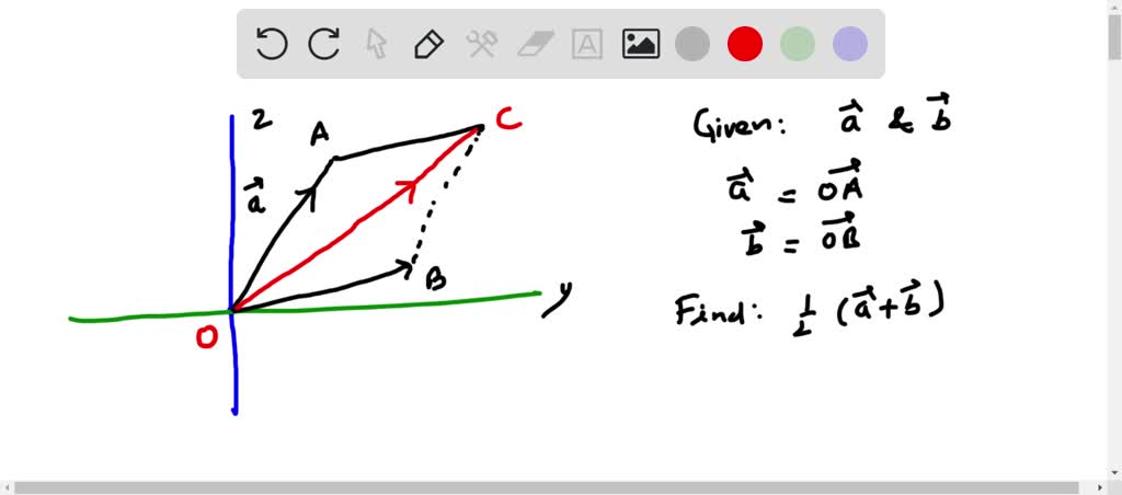 Using the vectors 𝐚 and 𝐛 shown in FIGURE 7.2 .10, sketch the "average ...