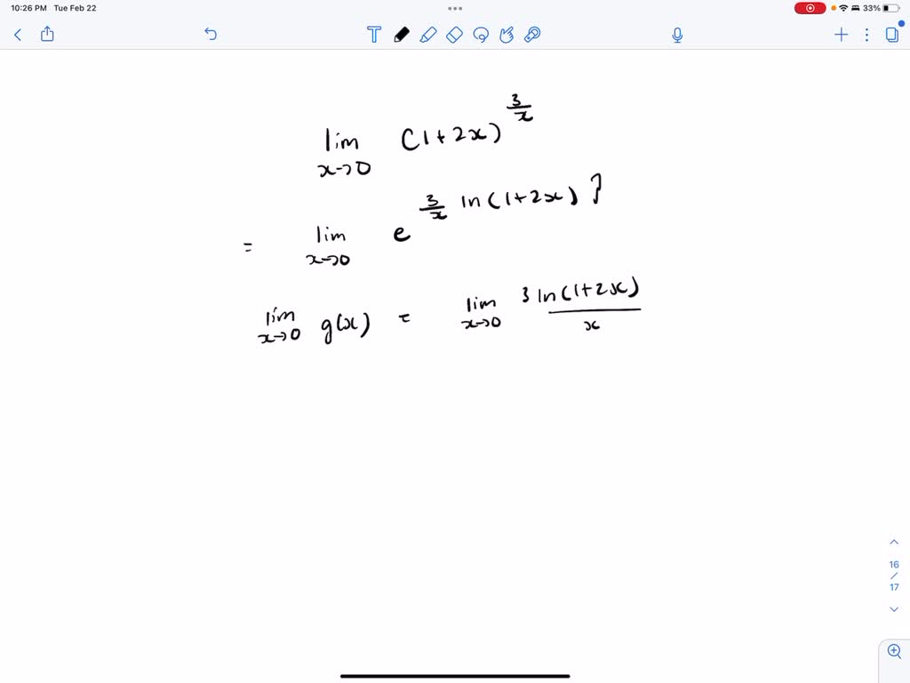 ⏩SOLVED:Calculate each limit in Exercises. limx →0(1+2 x)^3 / x | Numerade
