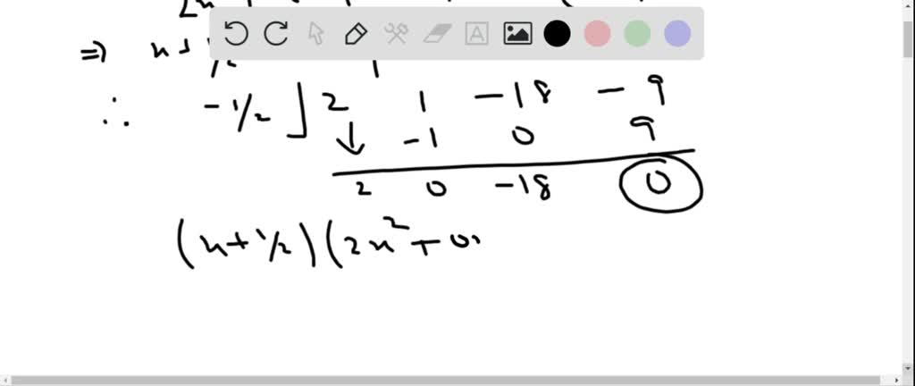 SOLVED:A partial solution set is given for each polynomial equation ...