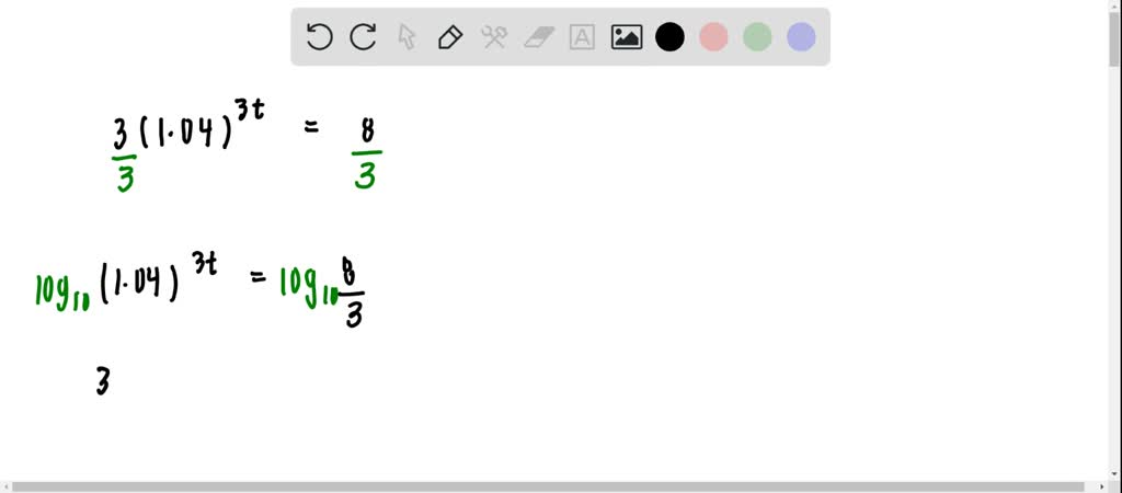 Solve each equation by rewriting the exponential expression using the ...
