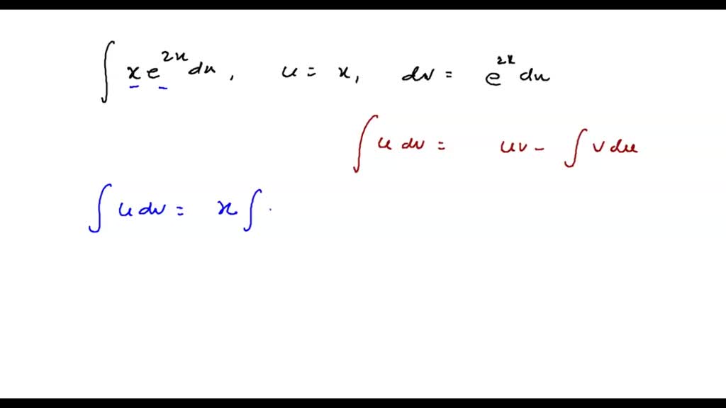 Evaluate the integral using integration by parts with the indicated ...