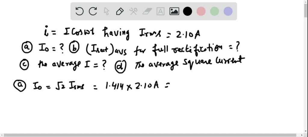 ⏩SOLVED:The maximum instantaneous current in a fluctuating dc wave ...
