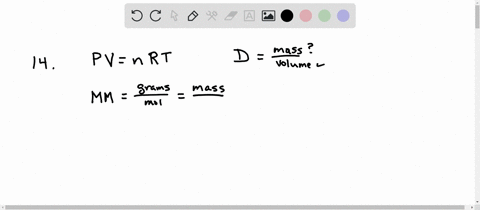 SOLVED:The density of a gas can vary with pressure, volume, and ...