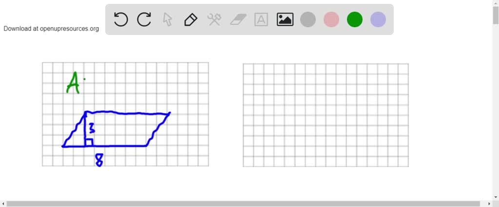 SOLVED:a. Draw a parallelogram that is not a rectangle that has an area ...