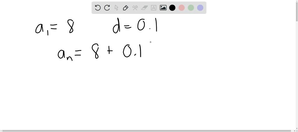 SOLVED:The first term a1 and the common difference d of an arithmetic ...