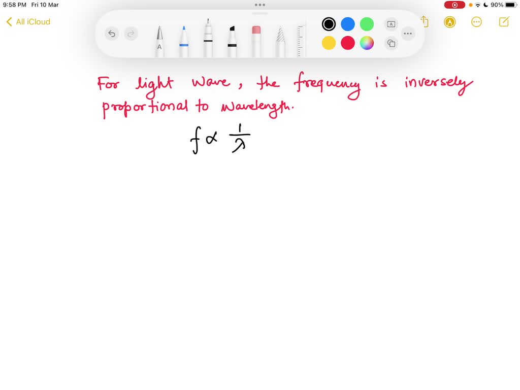 SOLVED:Triple Choice Suppose the wavelength of a given light source is doubled. Does the ...
