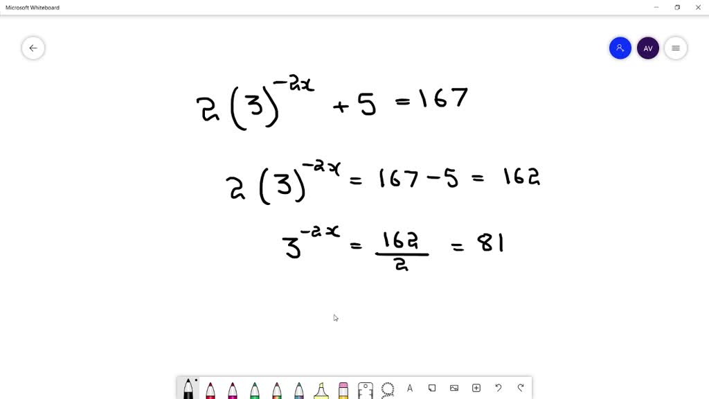 SOLVED: Checking Symbolic Skills Solve each equation. Use the change of ...