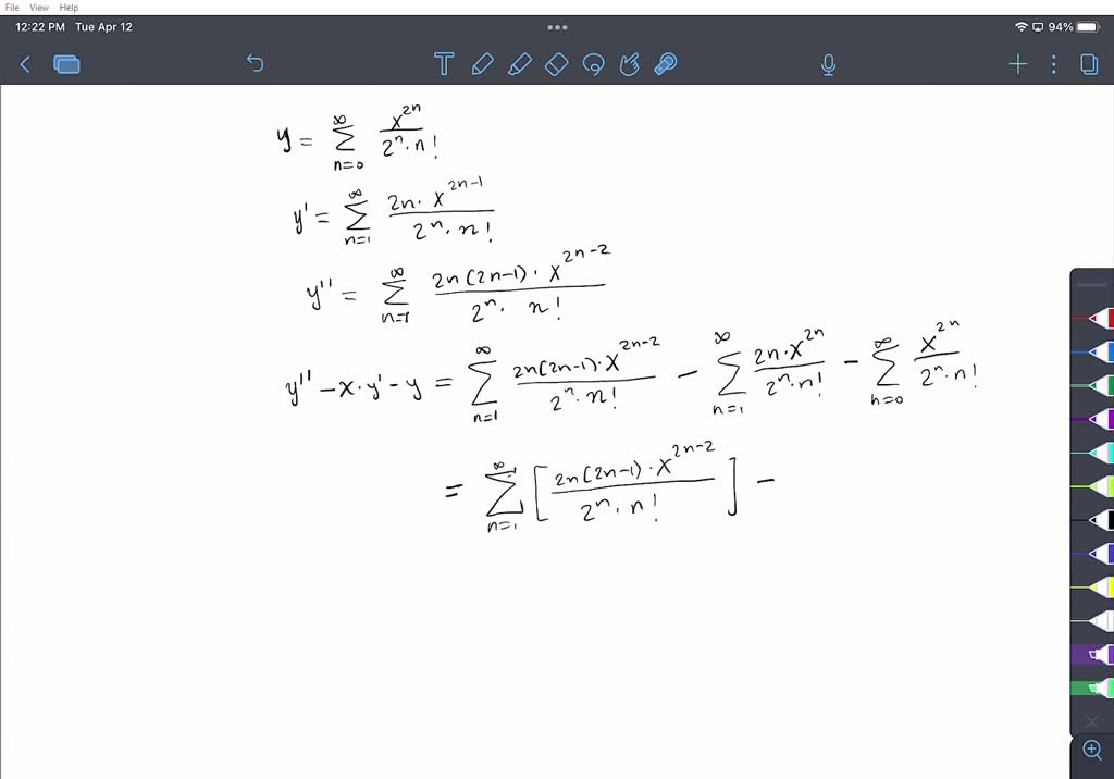 SOLVED: In each of Exercises 3 through 9, the power series is used to define the function f ...