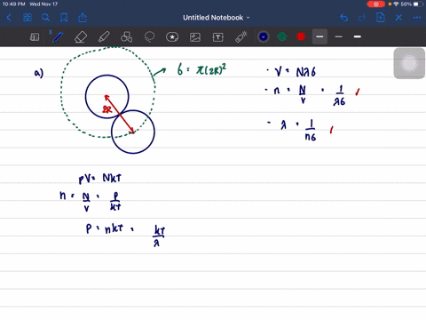 SOLVED:The Knudsen regime is the pressure regime in which the mean free ...