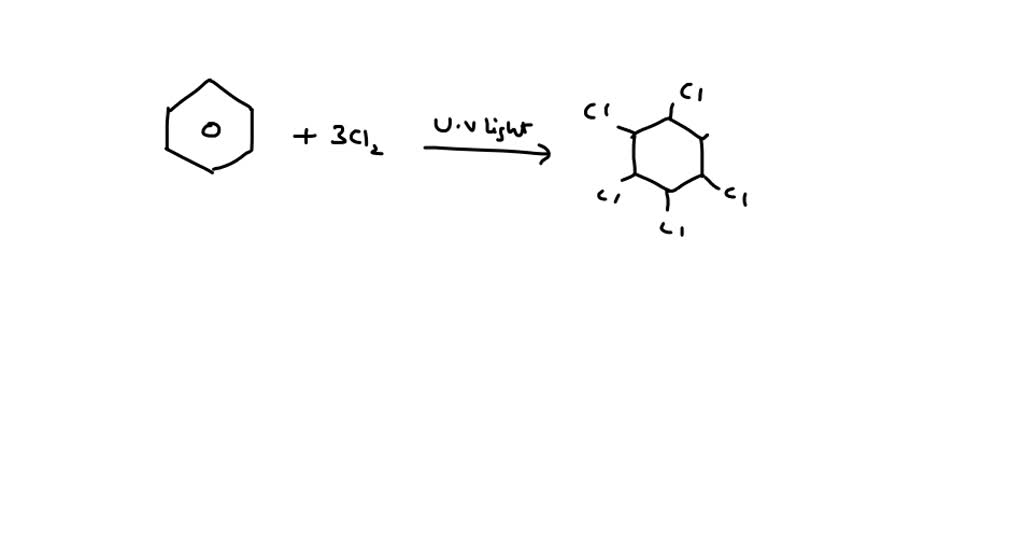 SOLVED:The product obtained by treating benzene with chlorine in ...