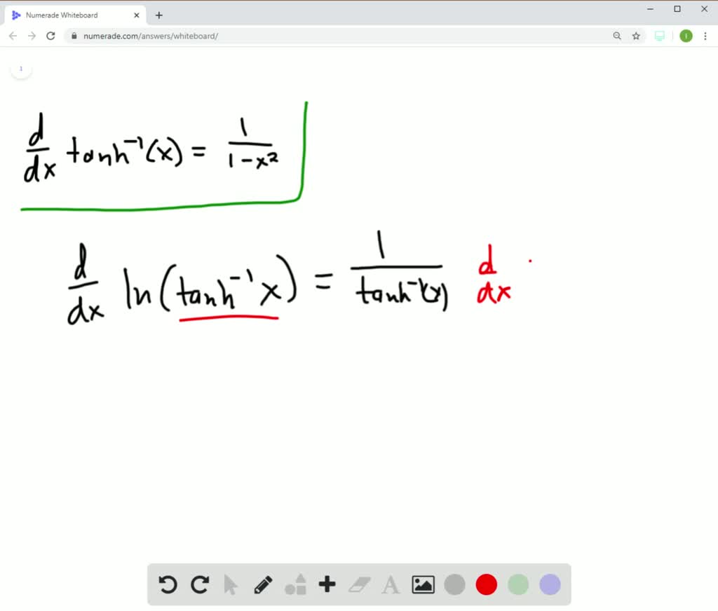 SOLVED:For the following exercises, find the derivatives for the functions. ln(tanh^-1(x))