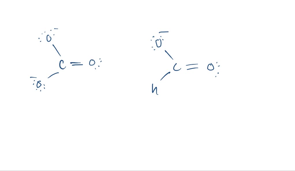 SOLVED:I Compare the carbon-oxygen bond lengths in the formate ion ...