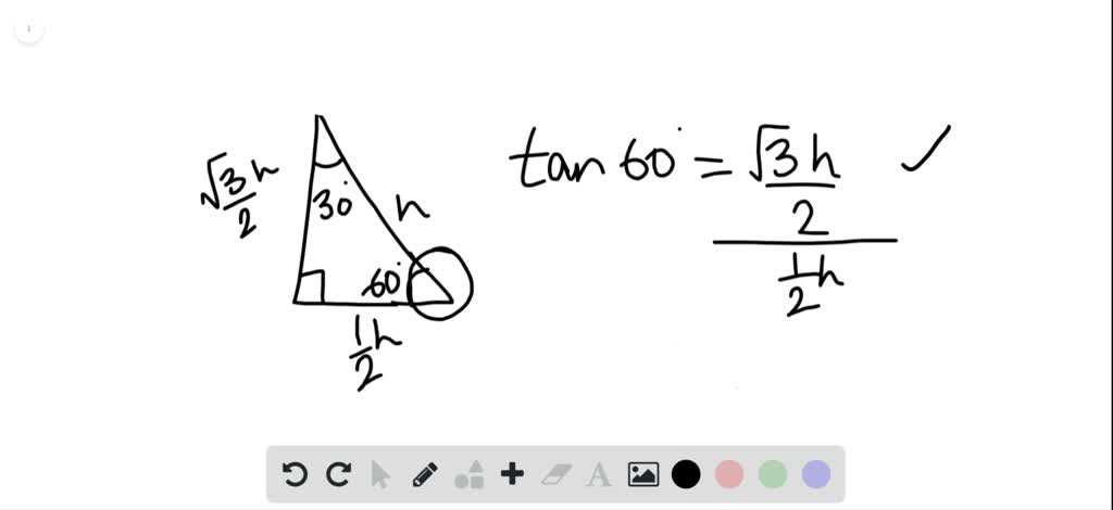 SOLVED:Use a special right triangle to write each trigonometric ratio ...