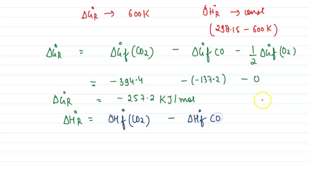 Calculate the standard Gibbs free energy change of the following ...