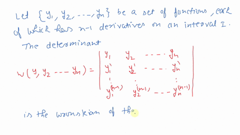SOLVED:Find the Wronskian for the set of functions. {x, x^2, e^x, e^-x}