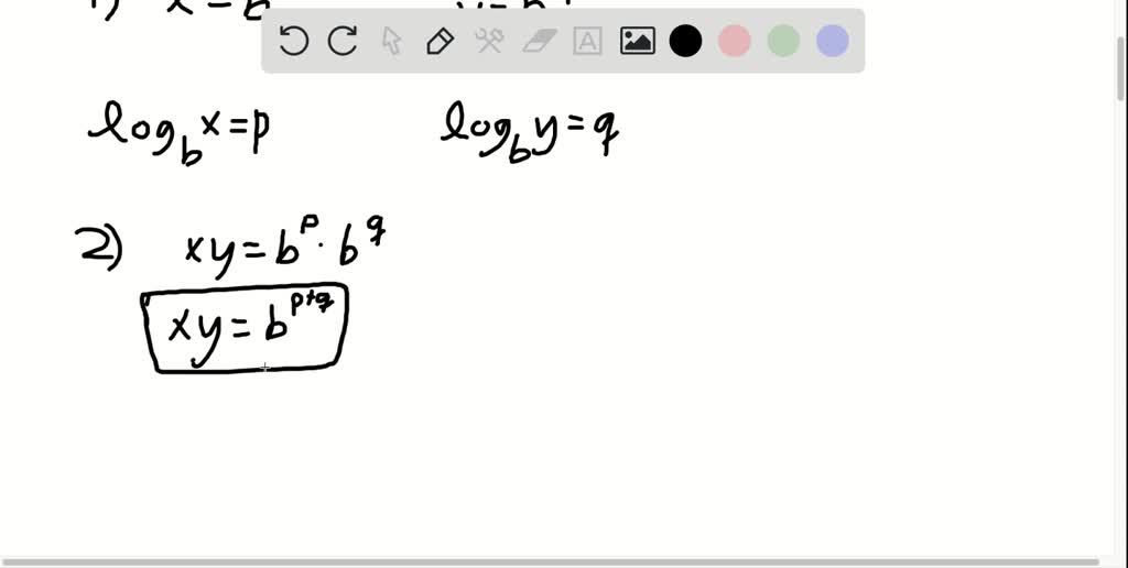  SOLVED Use The Following Steps To Prove That Logb X Y logb X logb Y