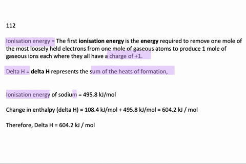 ⏩SOLVED:The standard enthalpy of atomization of an element is the… | Numerade