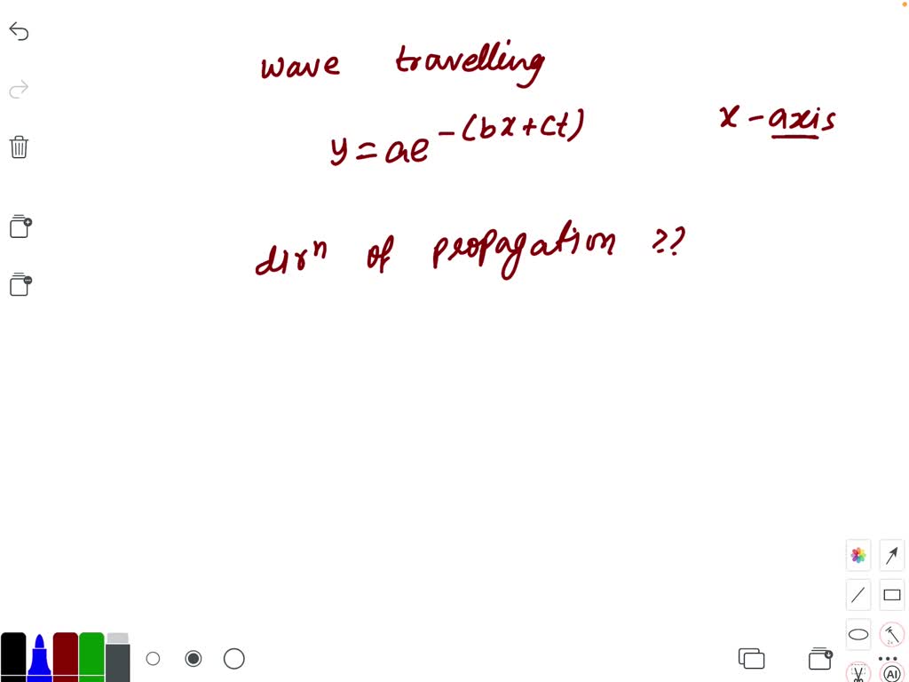 Solved The Equation Of A Wave Travelling On A Stretched String Along