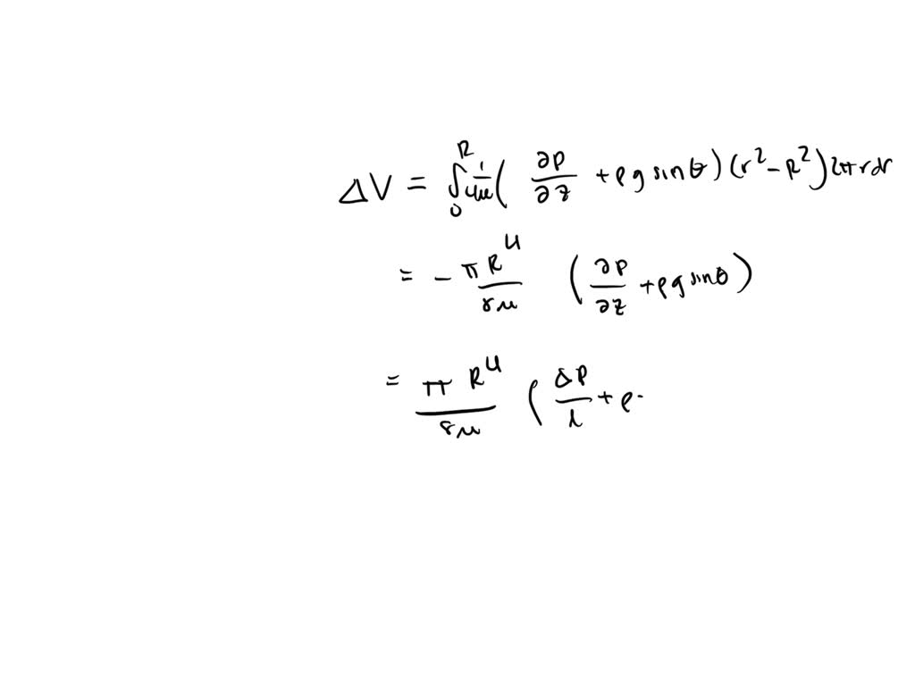 SOLVED The Volume Flow Rate Q For Laminar Flow In A Pipe Depends On The solved-the-volume-flow-rate-q-for-laminar-flow-in-a-pipe-depends-on-the