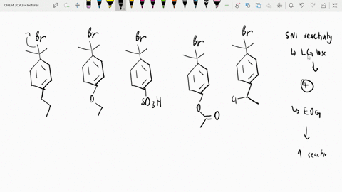 SOLVED:The following tertiary alkyl bromides undergo an SN 1 reaction ...