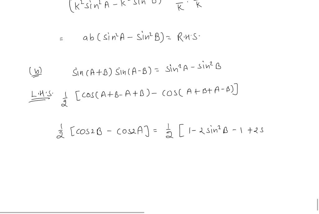 SOLVED Use Steps a Through c To Show That The Area Of Any Triangle